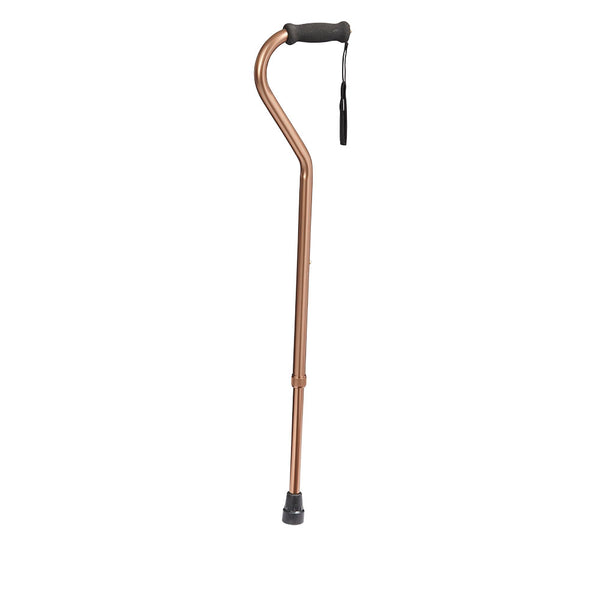 Rhythm Healthcare Aluminum Adjustable Offset Walking Cane
